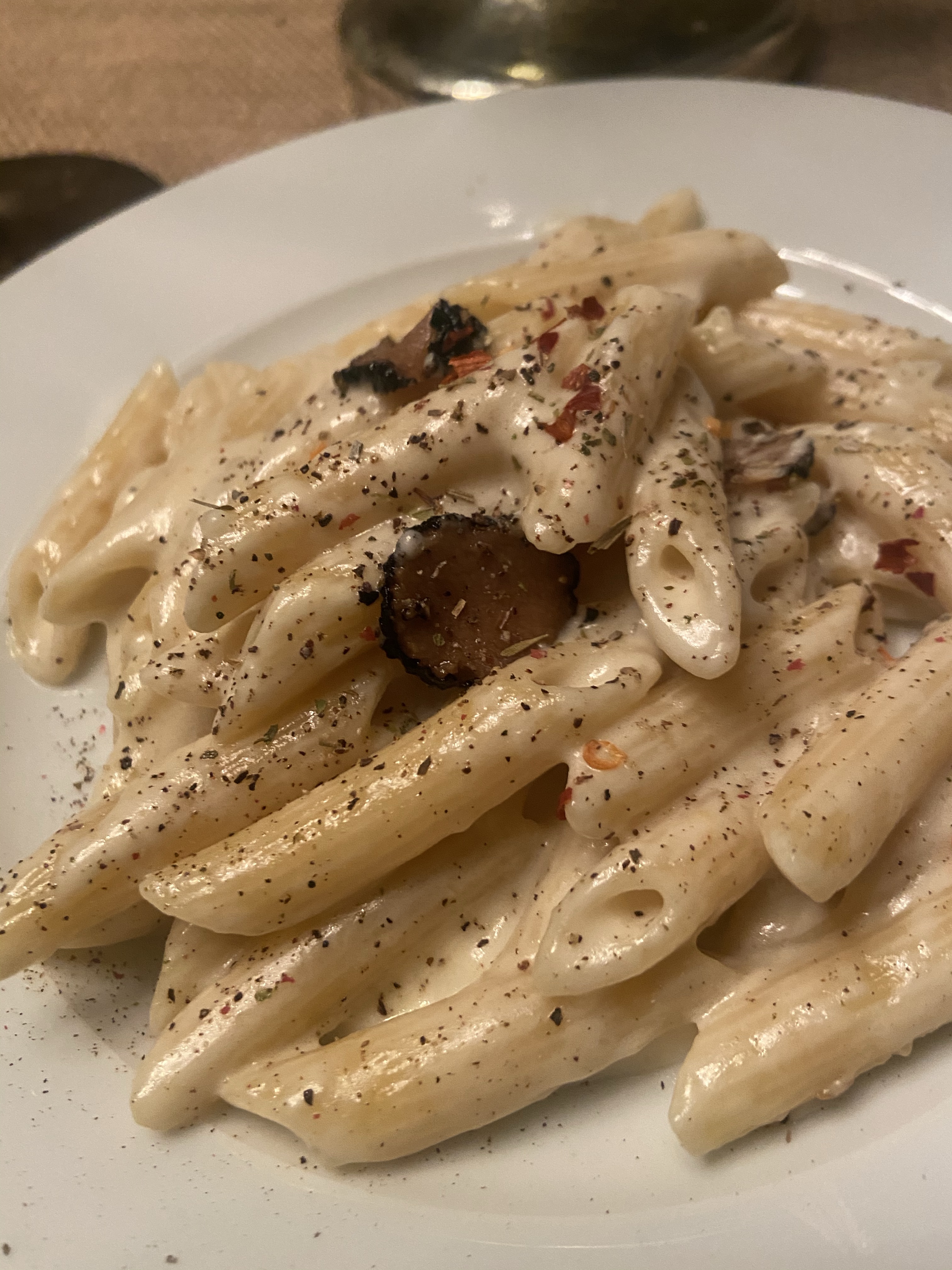 Vegan Black Truffle Alfredo Pasta – Set the Table with Love